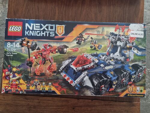 ᐅ Set • Lego 70322 NEXO KNIGHTS ⇒ 1 offer • Axl s Tower Carrier ...